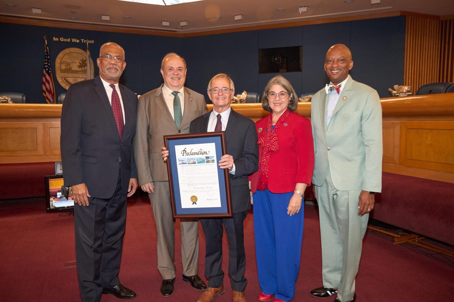 World Trade Center Miami Presented With Proclamation From Miami-Dade ...